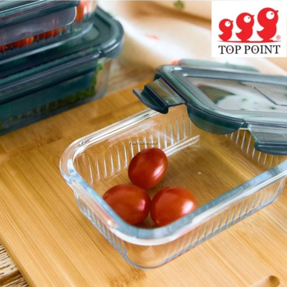 Glass Square Rectangular Heat Resistant Cold Resistant Container With ...