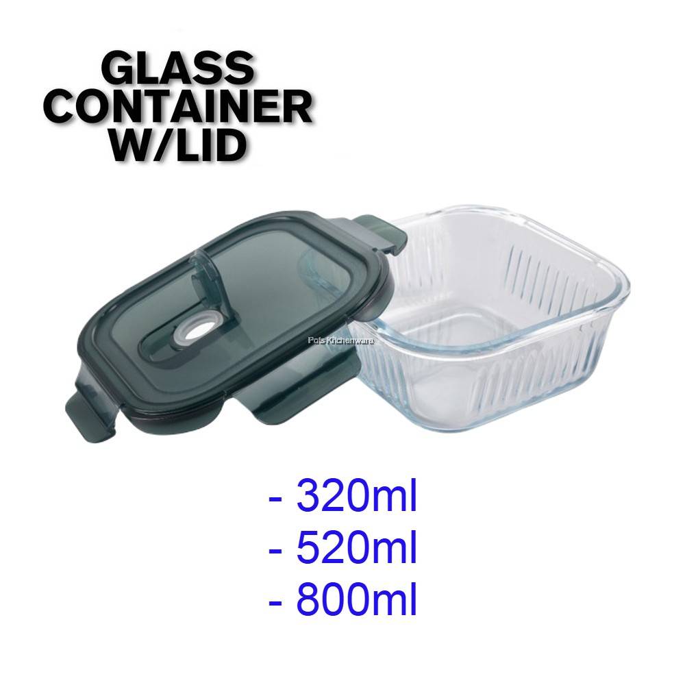 Glass Square Rectangular Heat Resistant Cold Resistant Container With ...