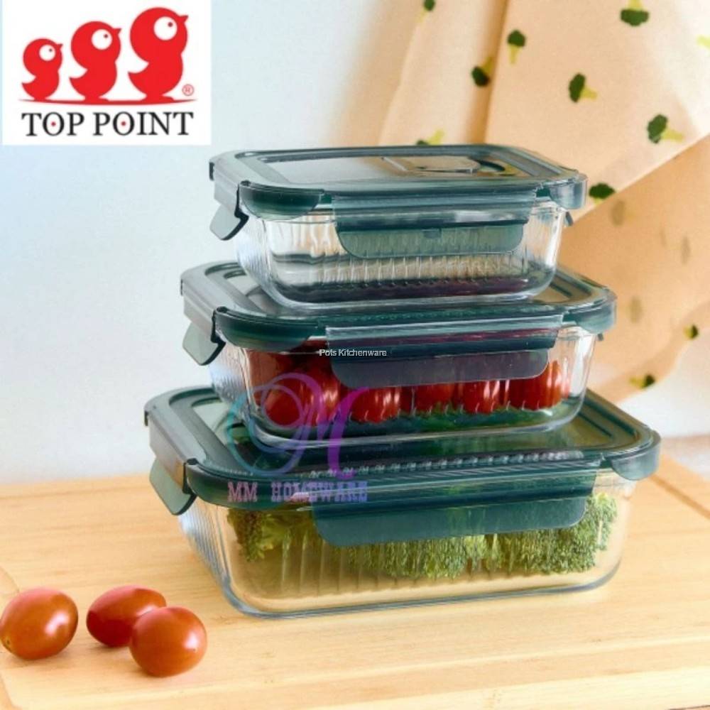 Glass Square Rectangular Heat Resistant Cold Resistant Container With ...